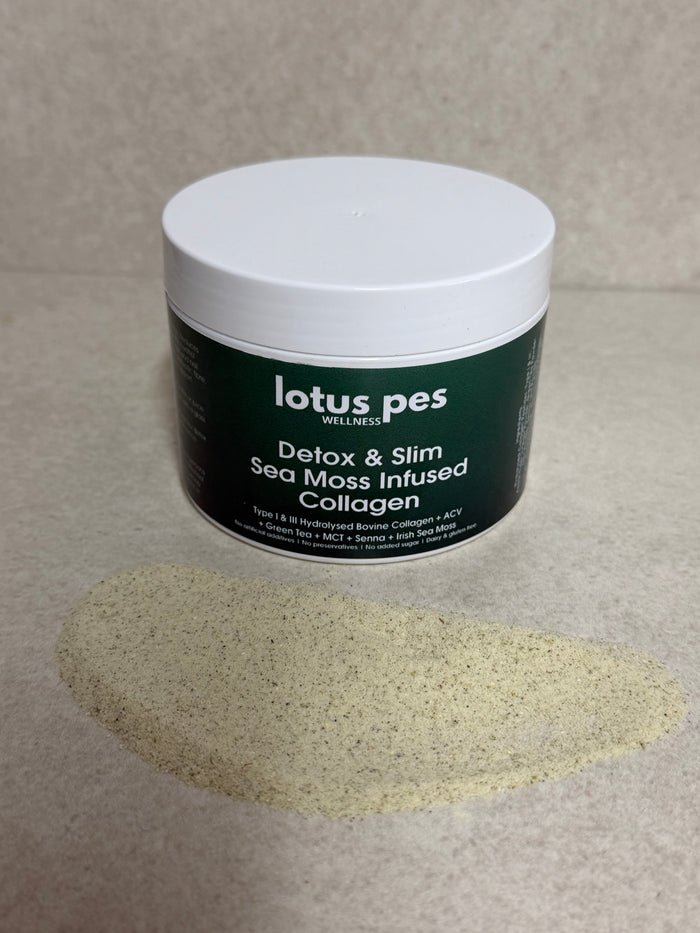 Sea Moss Infused Detox & Slim Hydrolysed Collagen Powder • slimming, d