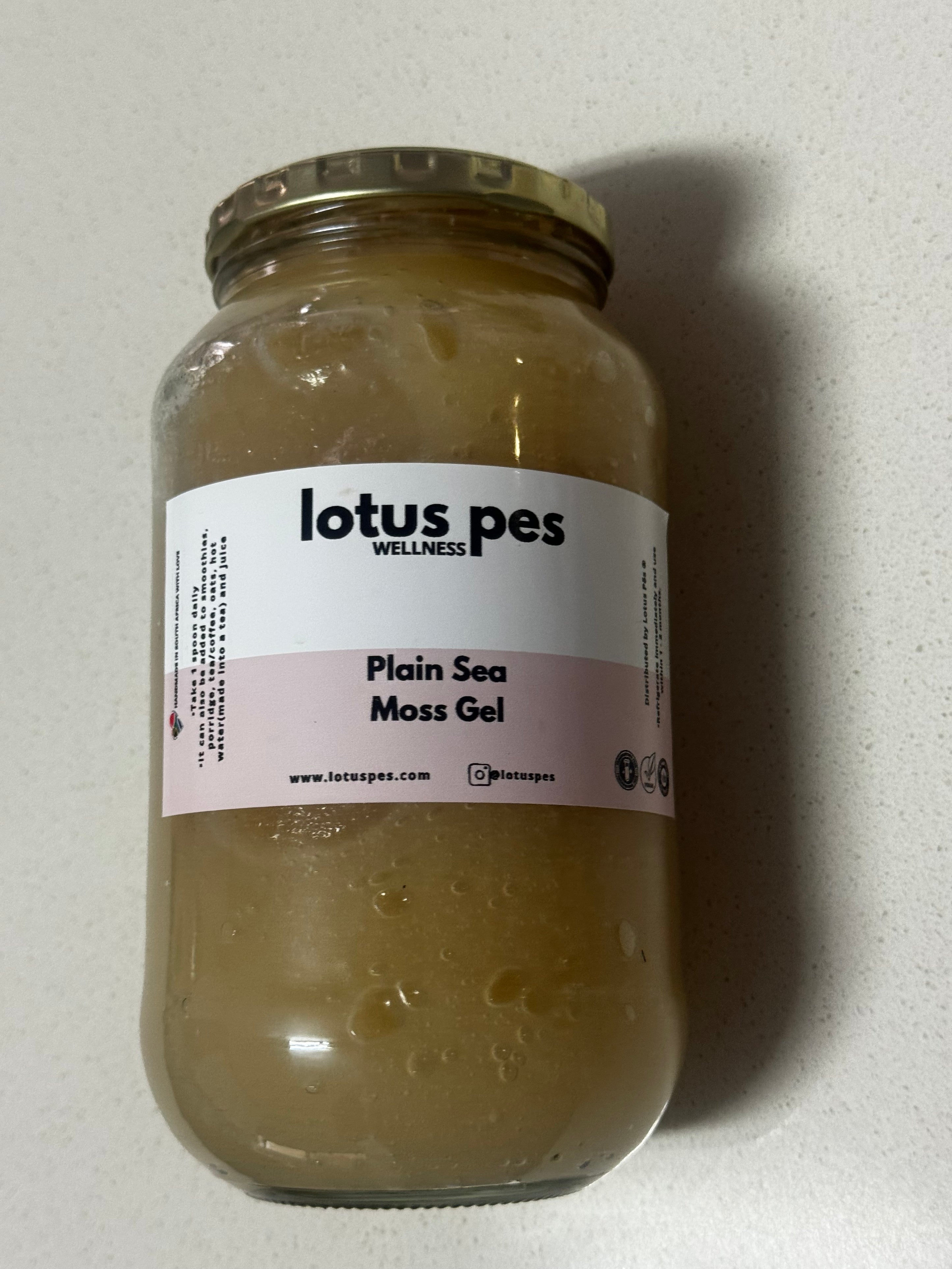 Plain Sea Moss Gel – Lotus Pēs